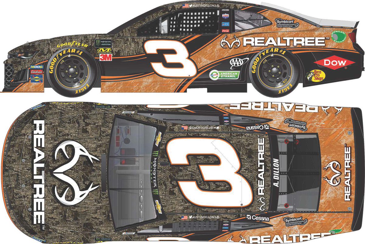Austin Dillon will be sporting a Realtree Timber paint scheme this ...
