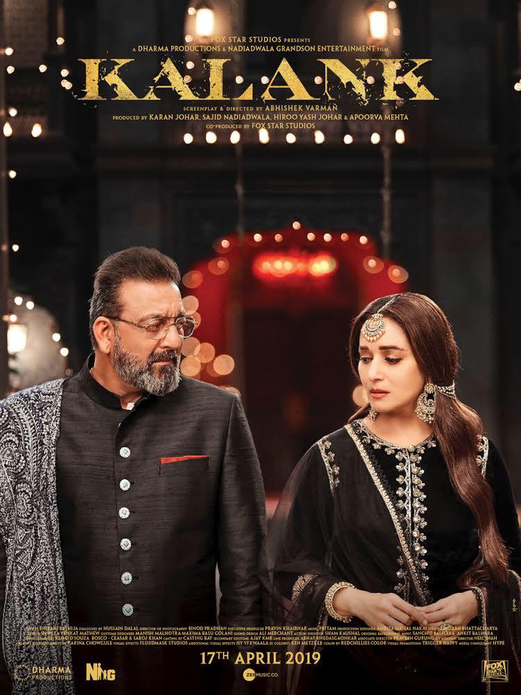 kalank new poster: Sanjay dutt-Madhuri dixit : r/bollywood