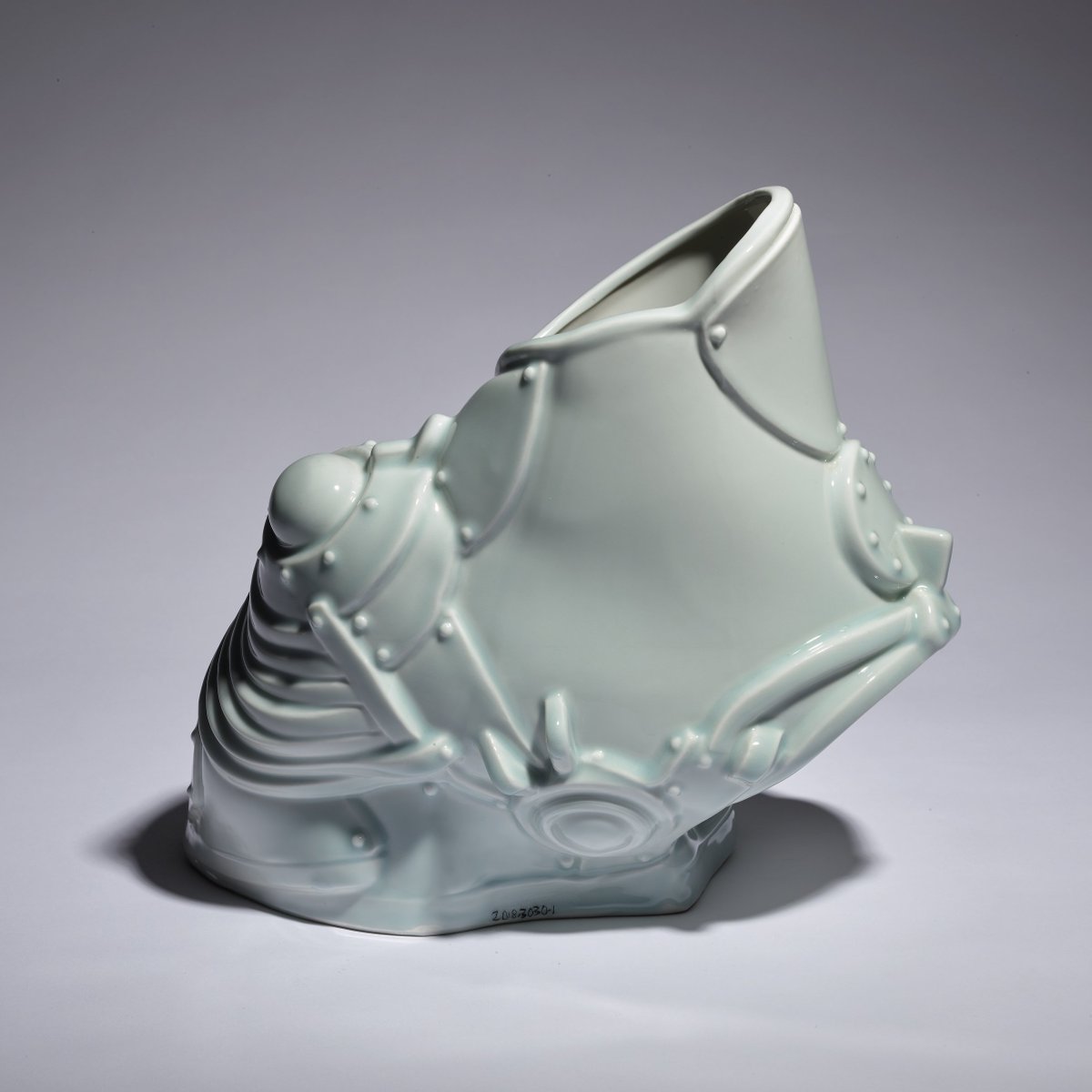 This glazed porcelain sculpture is a cyborg’s pelvis ? It’s made by ...
