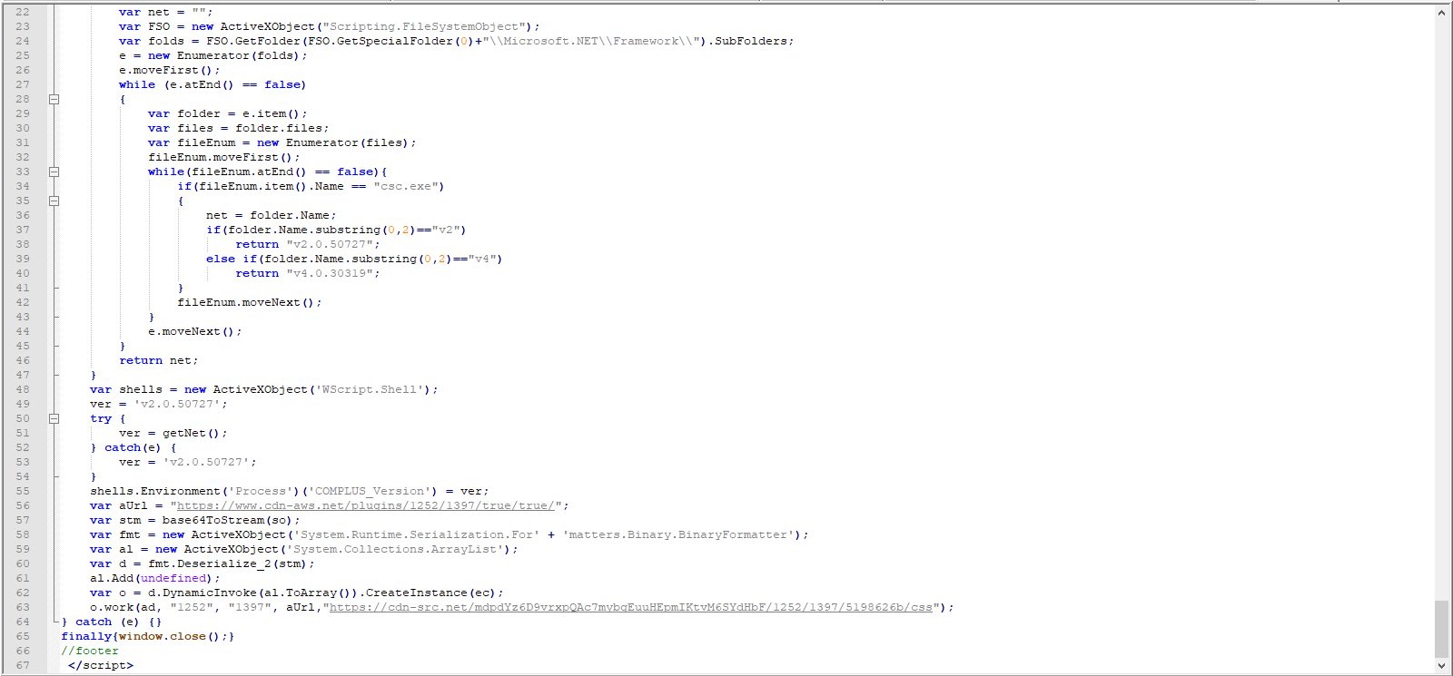 Inquest On Twitter Interesting Hta Contains Vbscript And Jscript Code Js Instantiate System