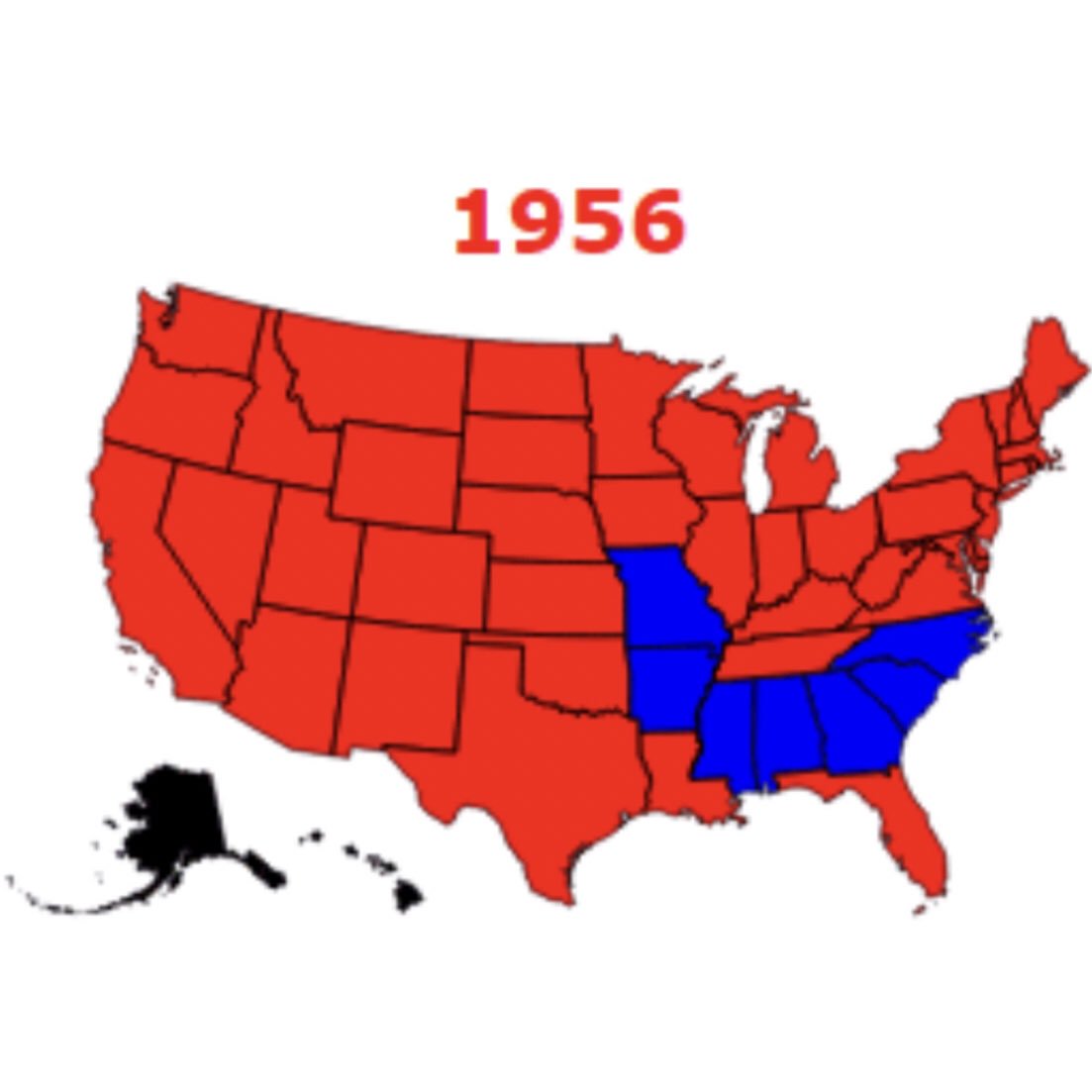 Election Map 1956