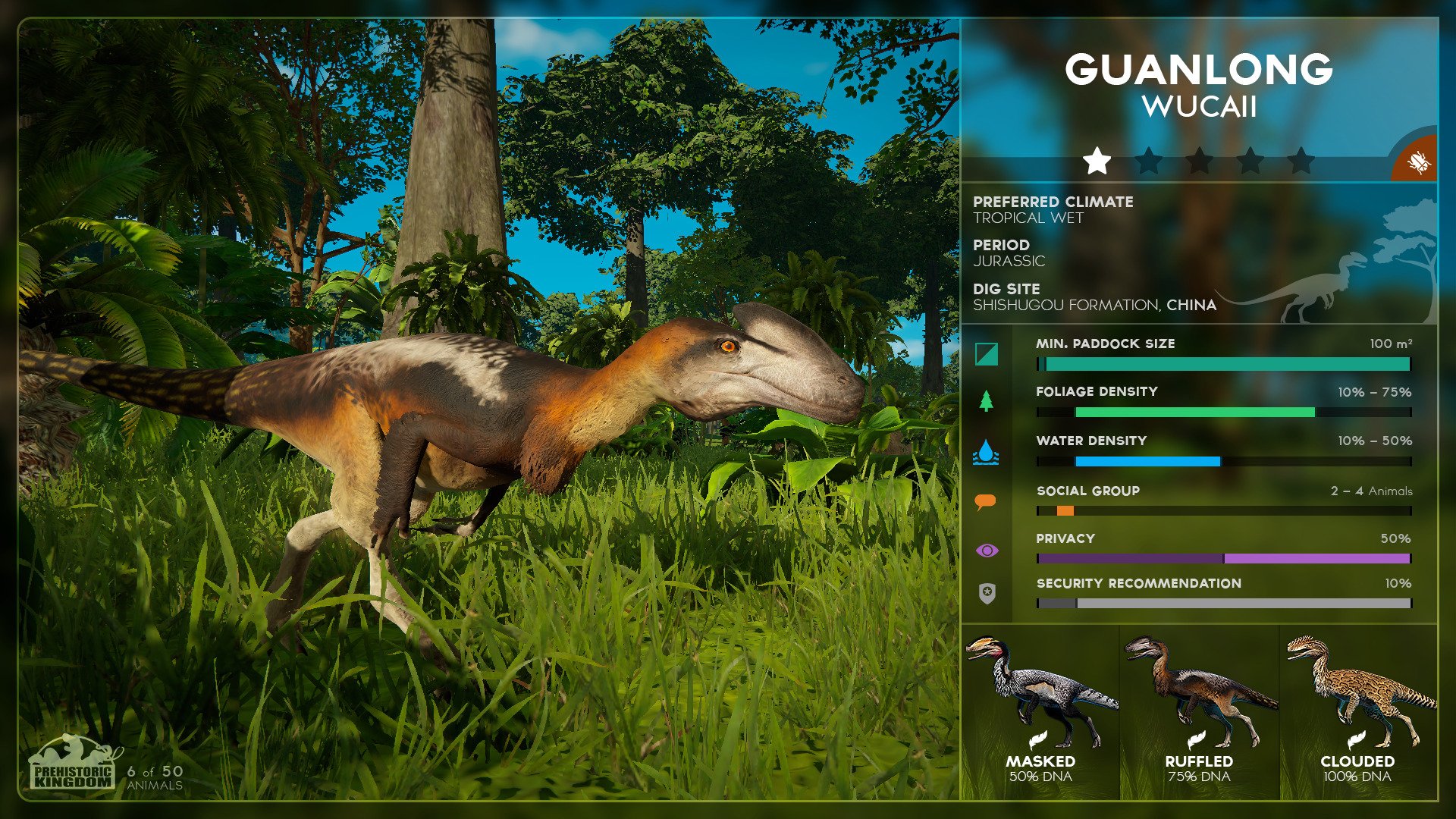 Guanlong Size