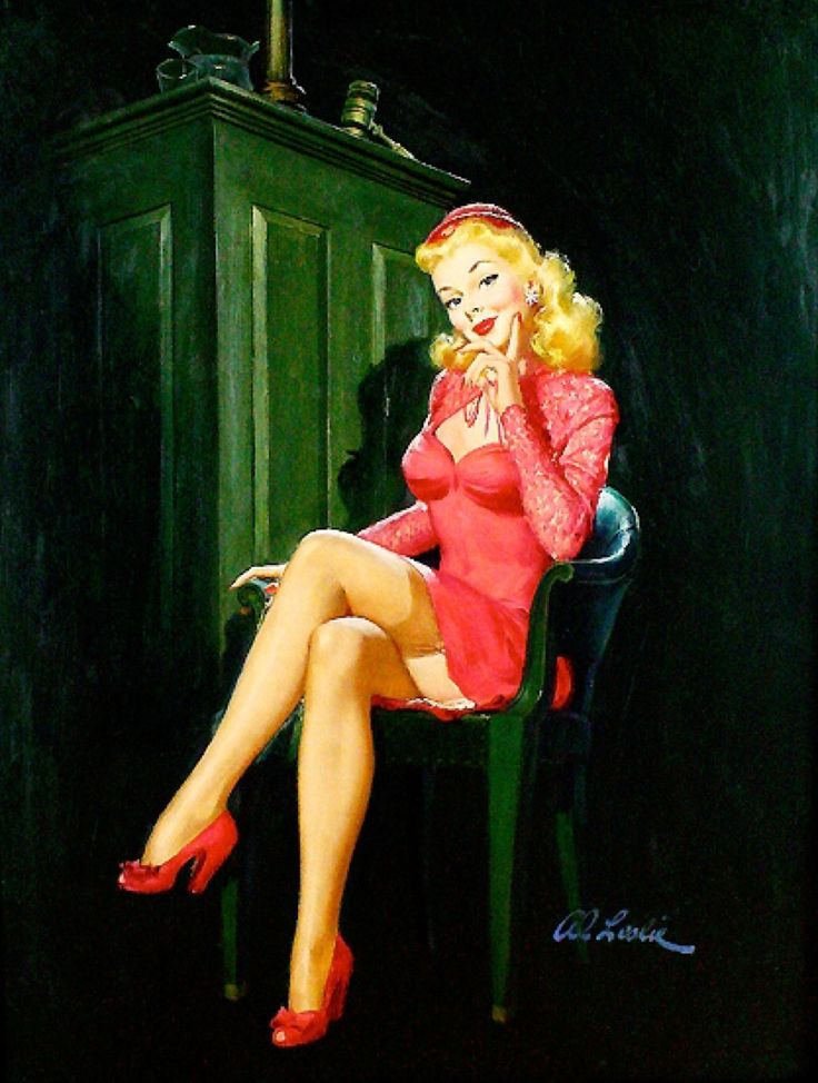 Pulp Covers on Twitter: "vintage-pinup-girls: Vintage pinup girl by Al Buell https://t.co ...