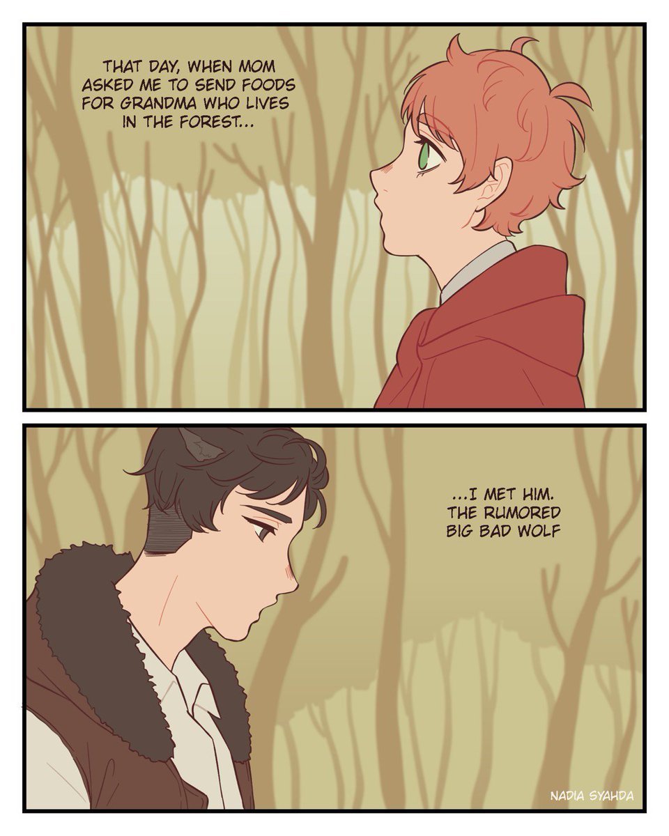 「The Hungry Red Riding Hood? and The Big Bad Wolf? . AU for R」Nad /ᐠ ...