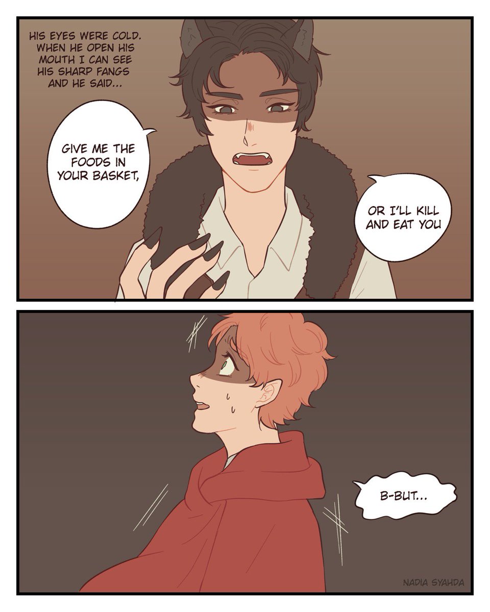「The Hungry Red Riding Hood? and The Big Bad Wolf? . AU for R」Nad /ᐠ ...