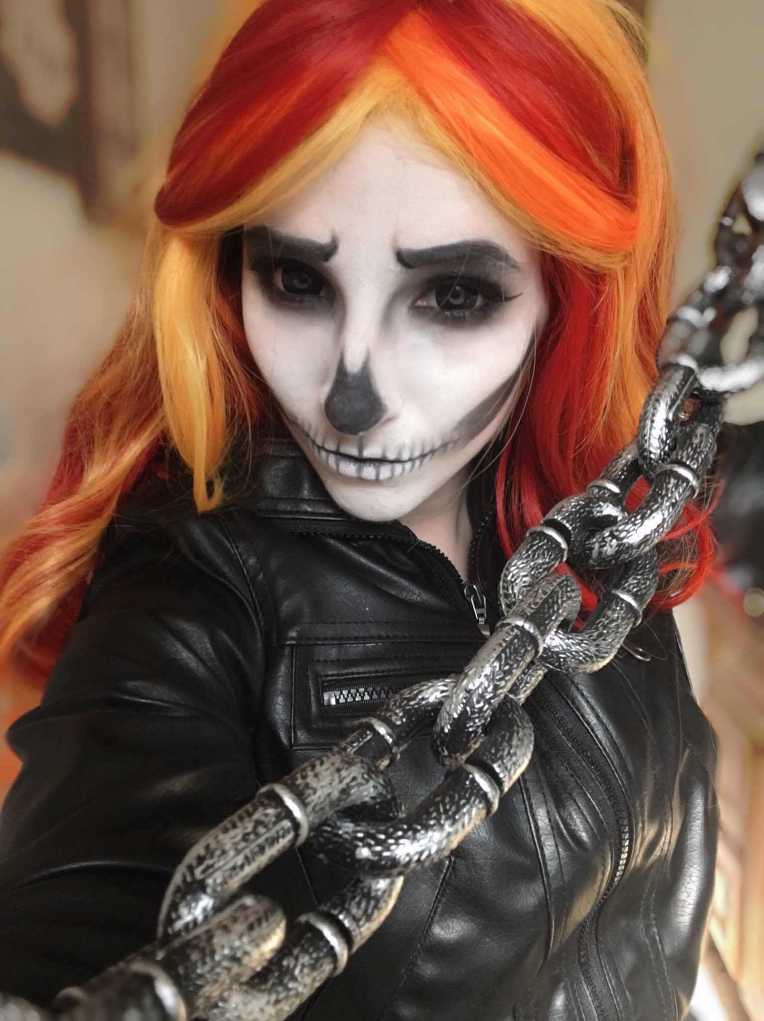 Nicolas Cage Ghost Rider Makeup