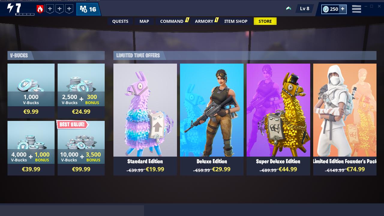 Fortnite save the world price store