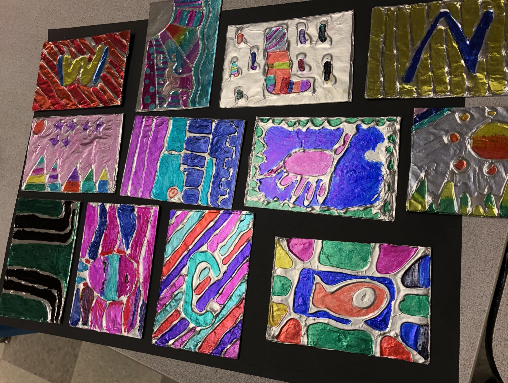 Aluminum Foil Relief Art