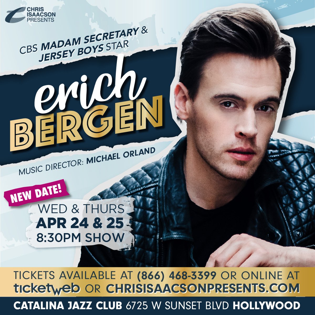 TicketWeb US on Twitter: "#HotTicket, CBS Madam Secretary & Jersey Boys star @erichbergen ...