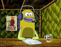 Spongebob The Great Snail Race Announcer