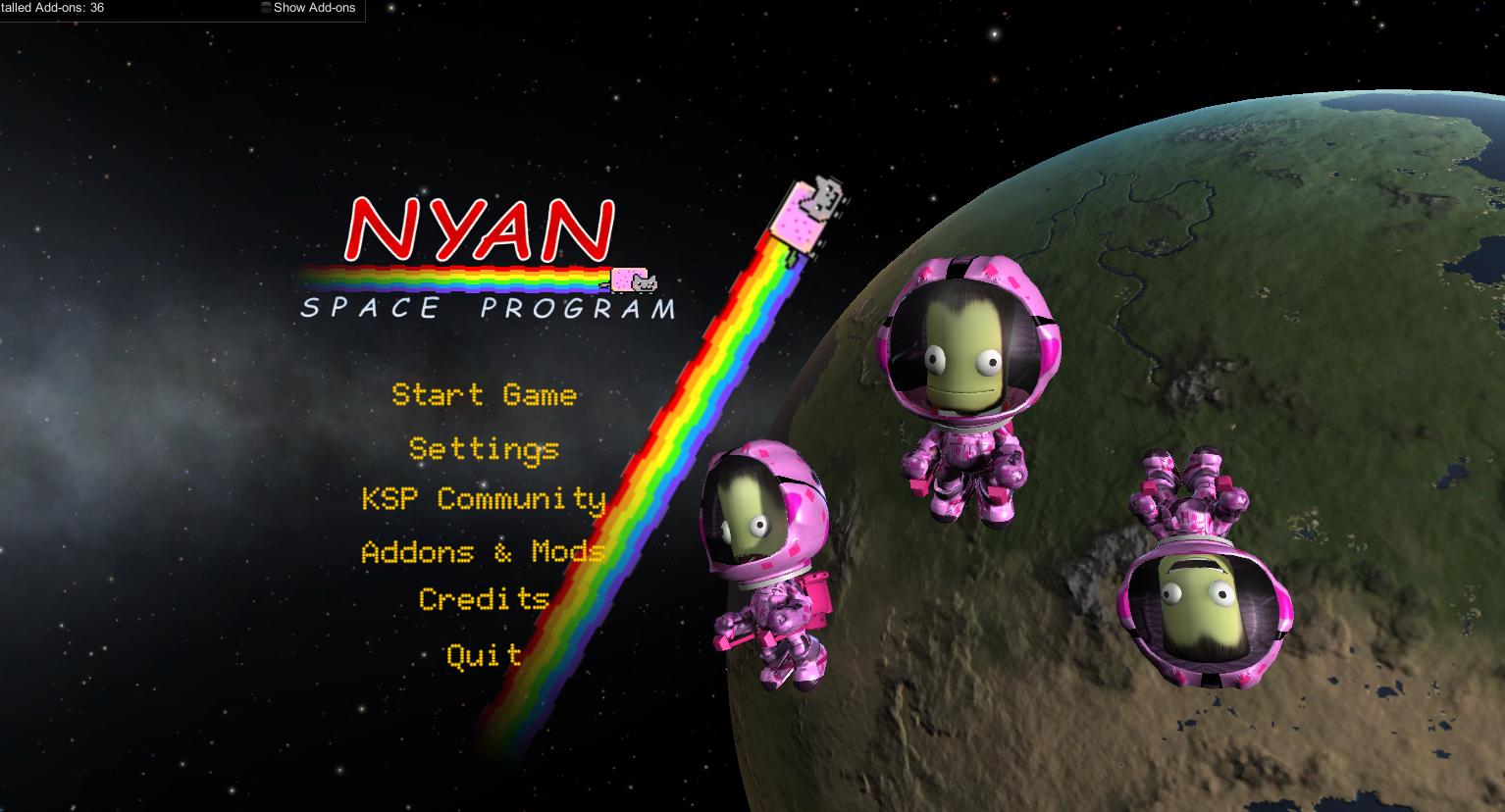 Kerbal Space Program Start Screen