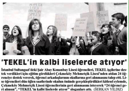 SolHafıza on Twitter: "RT @GunlukArsiv: 1 Nisan 2010: Eylemlerine 78 gündür ara veren TEKEL ...