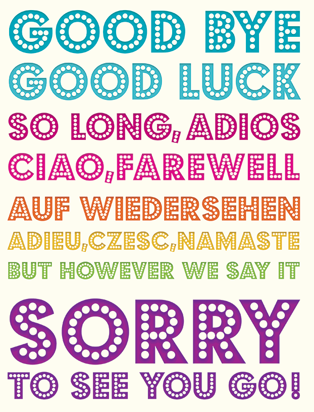 Goodbye And Good Luck Wishes