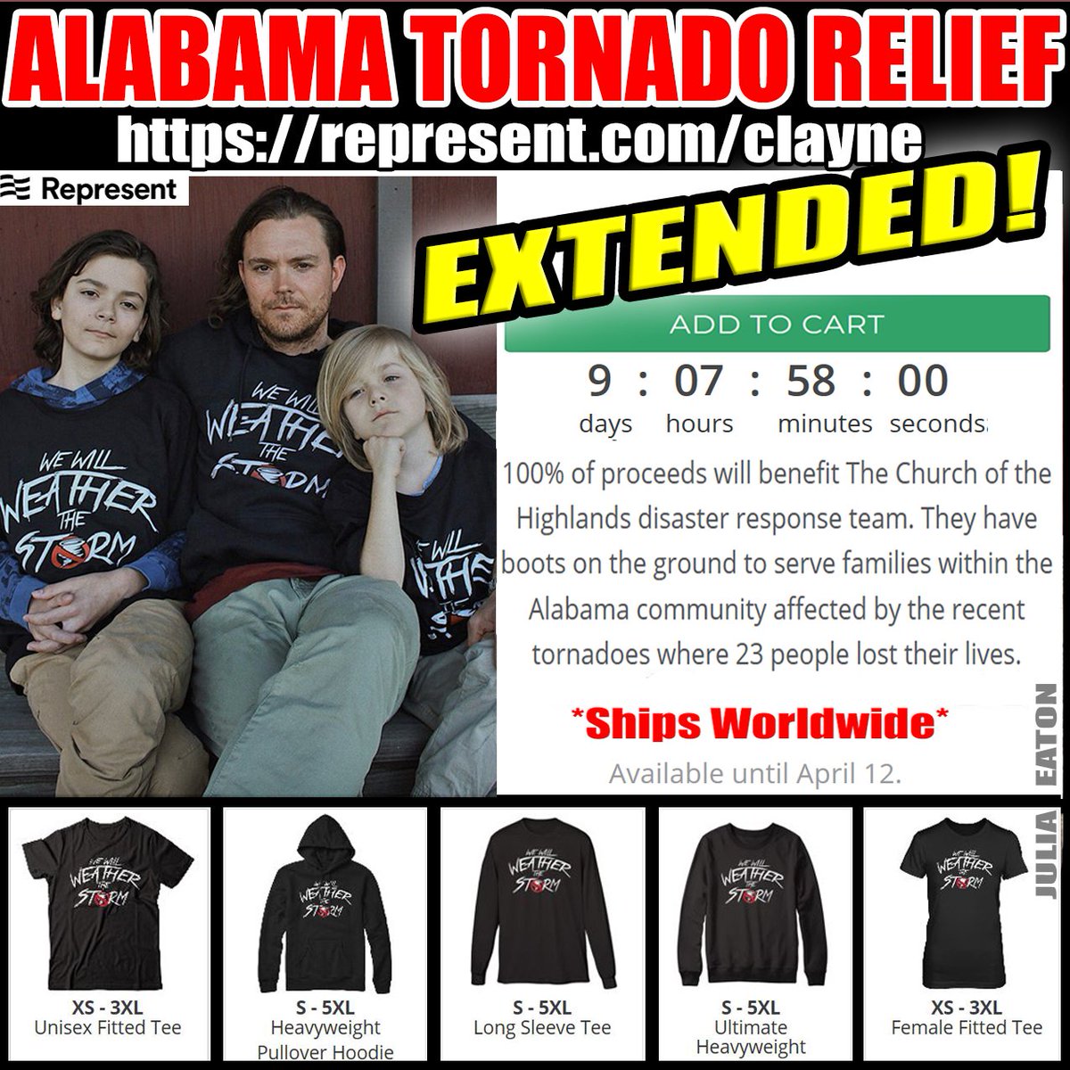Clayne Crawford on Twitter: "It’s not too late, to support #tornadovictims in #Alabama !! https ...