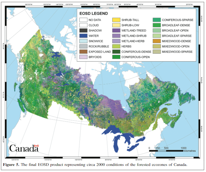 Land Cover Map Of Canada