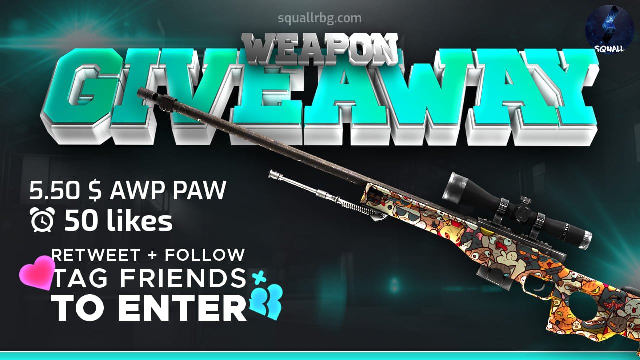 Squallrbg on Twitter: "🔥STREAM ON🔥 REGALANDO SKINS VGO/CSGO 🤑🤑🤑🤑🤑 OBLIGATORIO! 🎁Follow: @chorizo ...