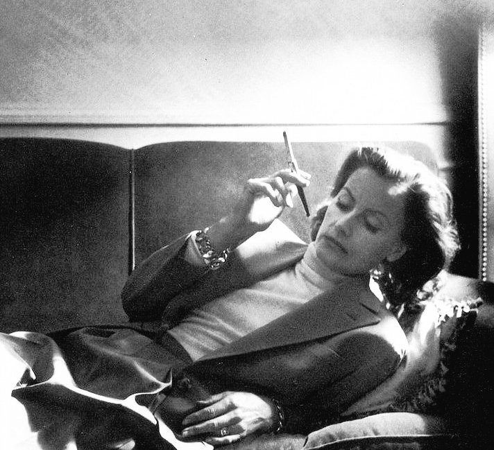 Greta Garbo Smoking