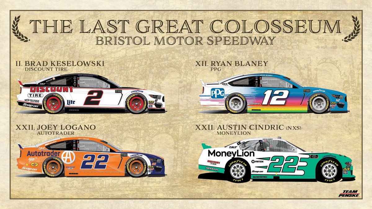 Team Penske Bristol Spotters Guide : r/NASCAR