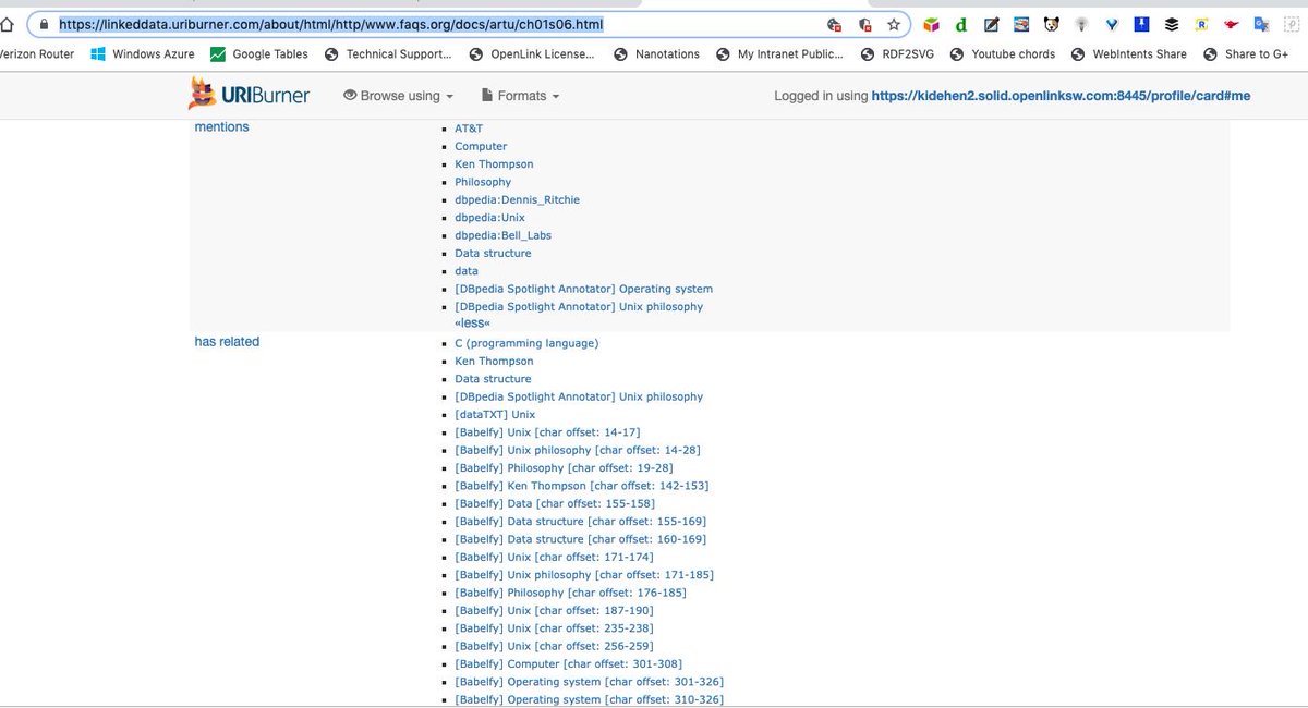Openlink Software On Twitter Entity Extraction Incorporated Into A Webby Knowledgegraph Ie