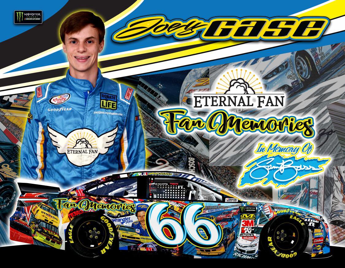 Joey Gase's Sam Bass tribute paint scheme : r/NASCAR