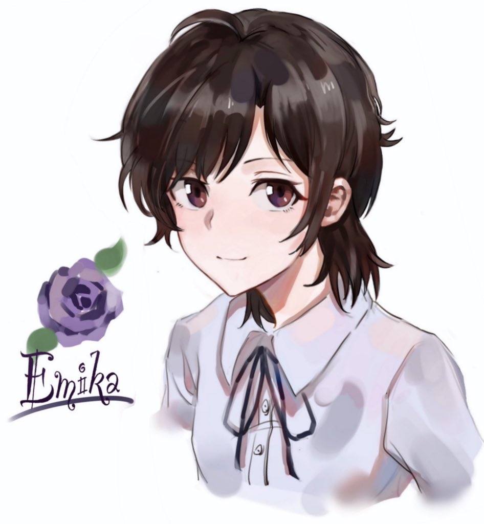 「This is Emika. ☺️😊🌹 」|-Emika-のイラスト