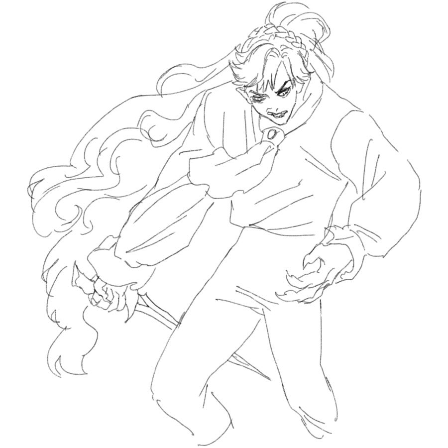 「Revisiting old OC, he's a short-tempered angry high elf with」RIKAの漫画