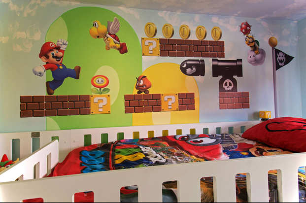 Super Mario Bedroom Stuff