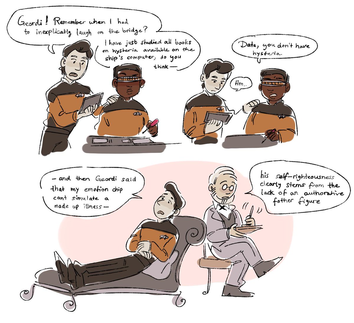 「remember the star trek freud episode... i still think about 」tali 🦂の漫画