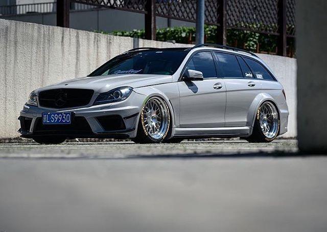Slammed Mercedes Wagon
