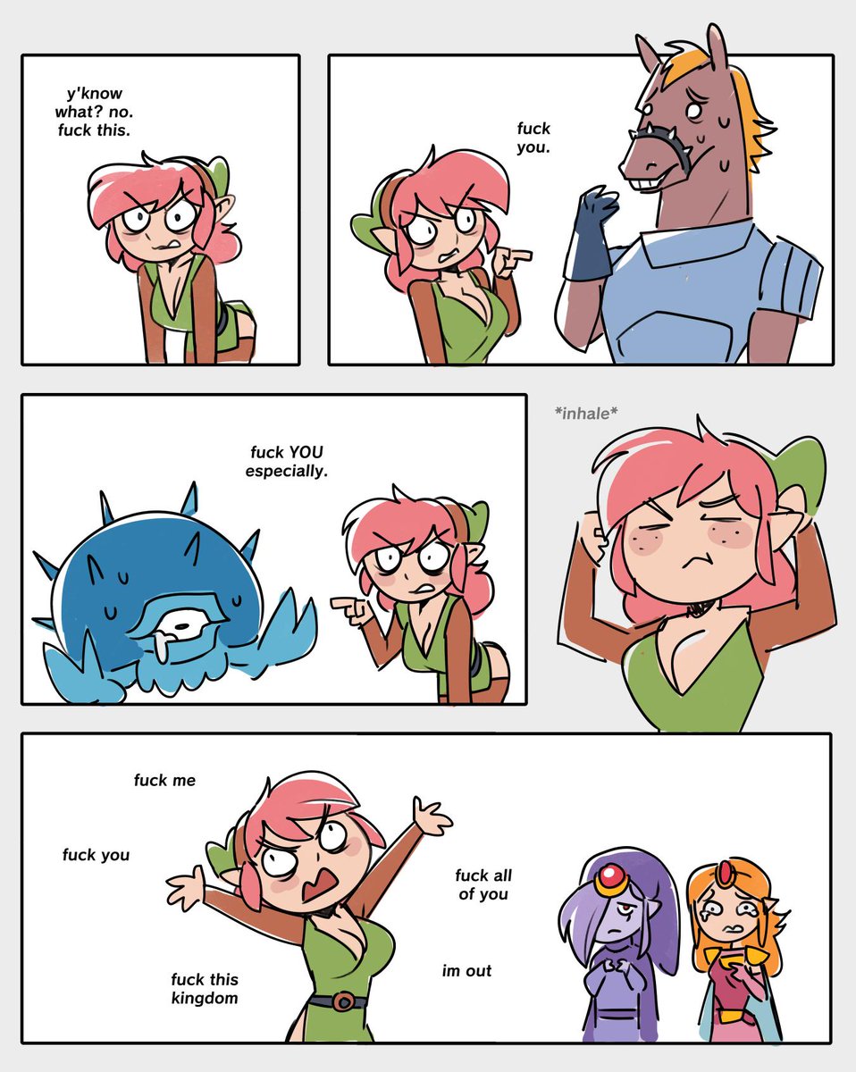 Link’s Bad Day (Commission) I suppose that’s one way to go about speed ...