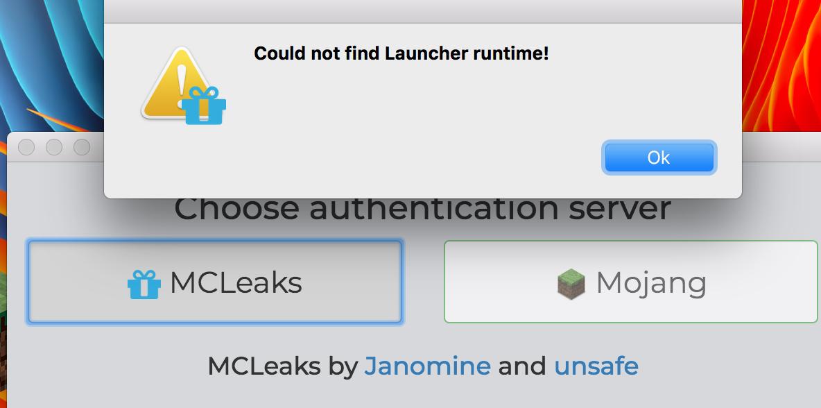 Get authenticator for osx mcleaks - toranti