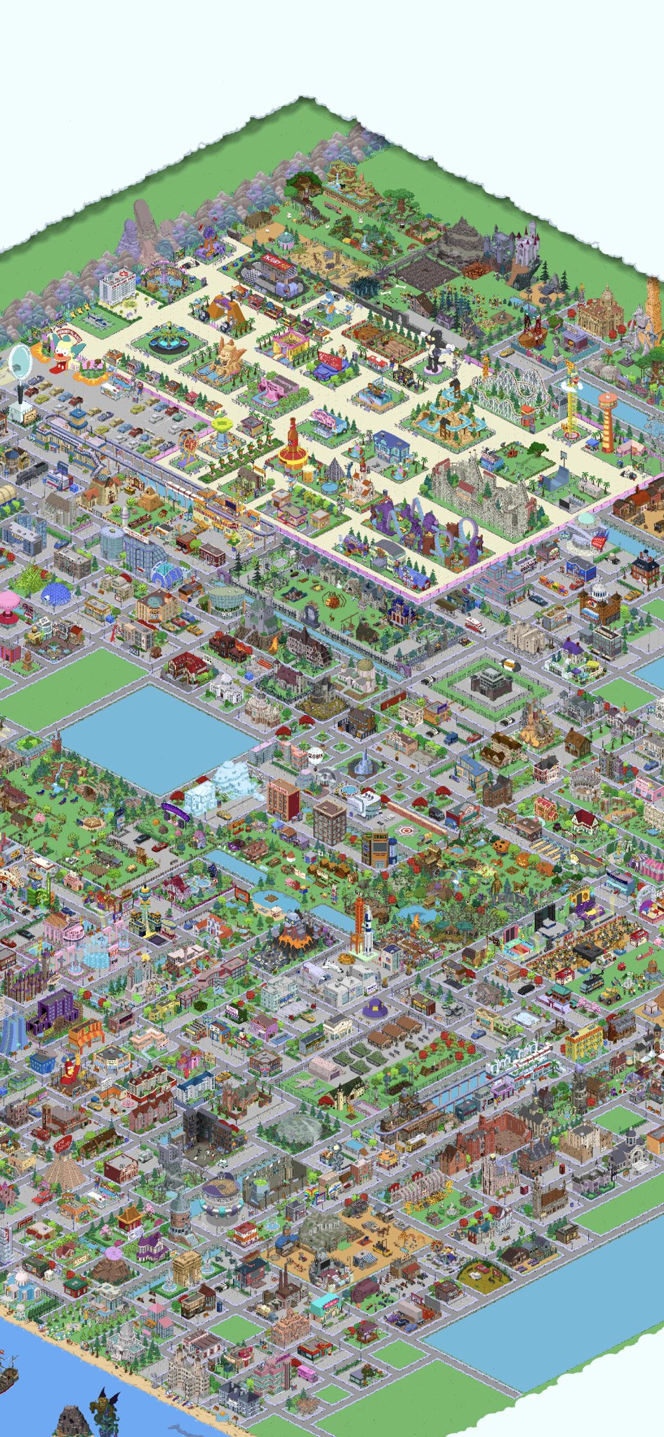 The Simpsons Tapped Out Krustyland Map