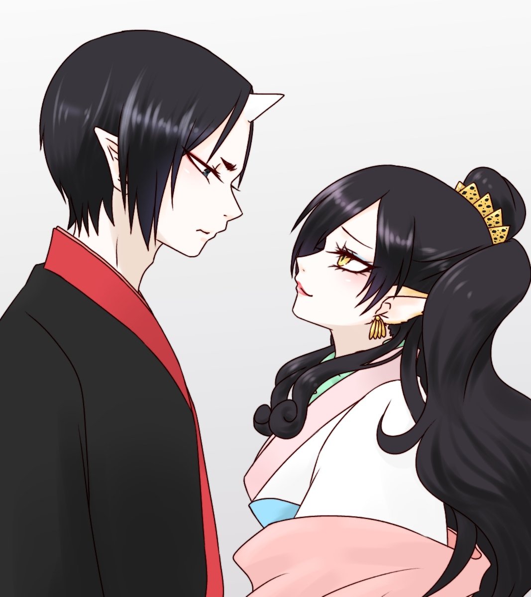 まろ♡パピー🎲💯🖤 On Twitter 鬼灯様と妲己ちゃん 鬼灯の冷徹 白鬼 Yhpt87msqp