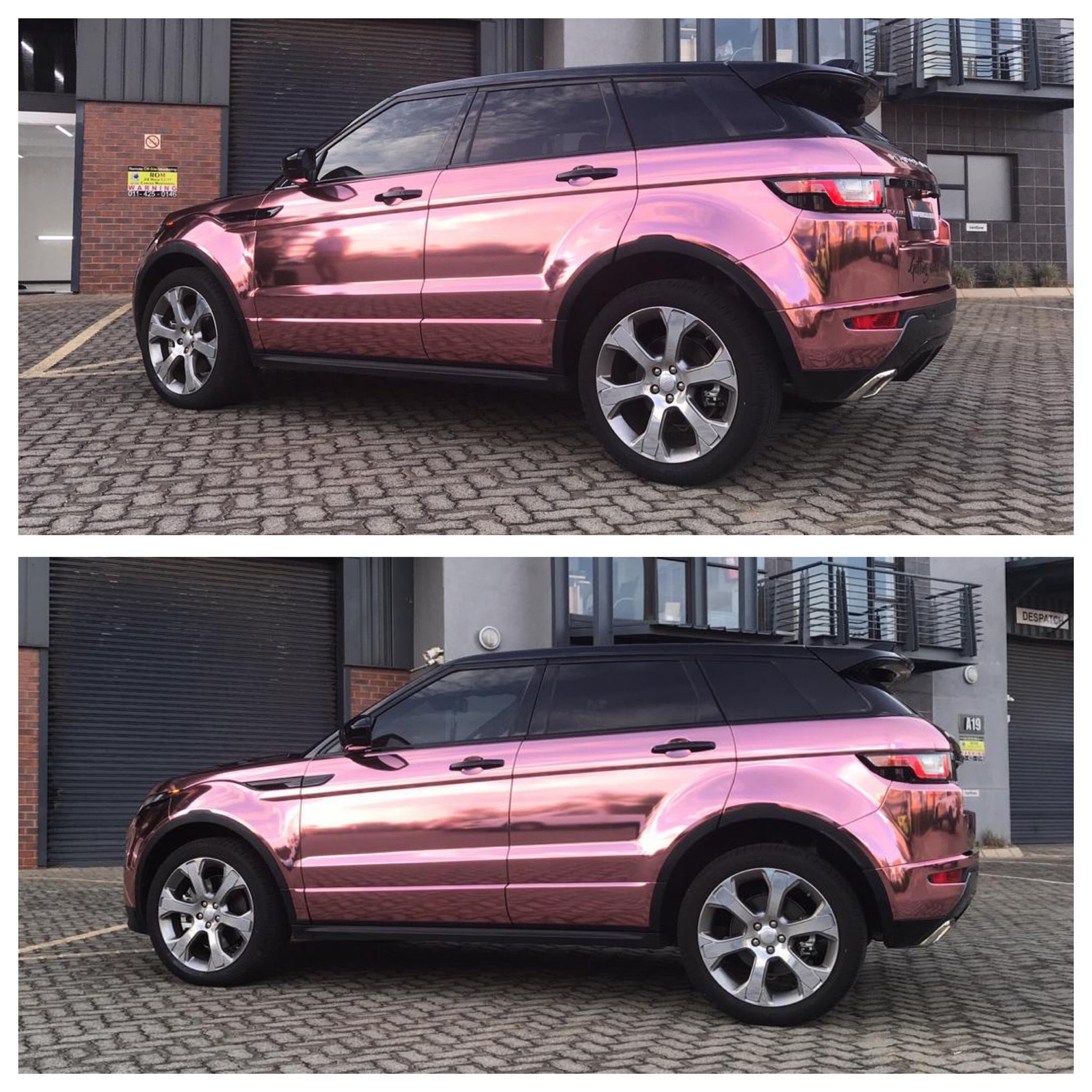 Chrome Range Rover Evoke