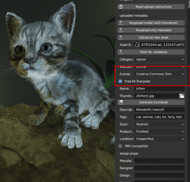 BlenderKit on Twitter: "C-ZERO and Free for Everyone are now upload options for models in the ...