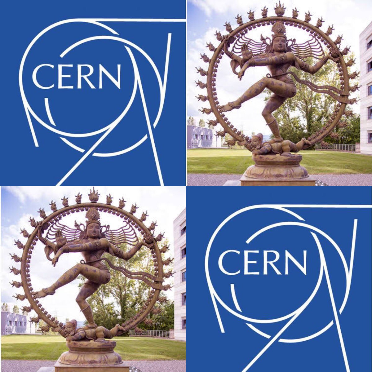 Cern Shiva Logo Lord Shiva's Natraja Statue At Cern Head Quarter’s