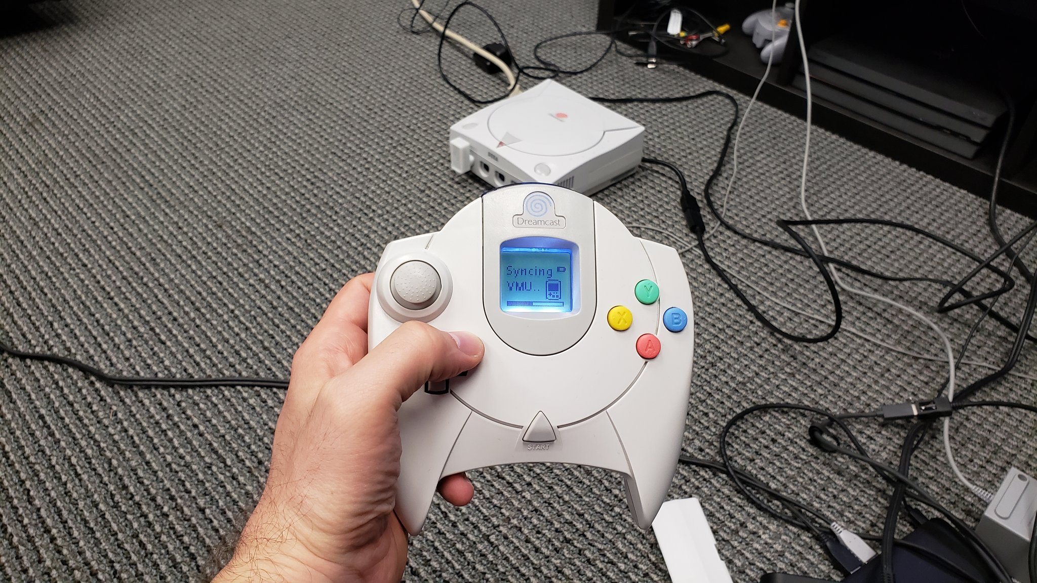 Sega Dreamcast Controller Screen