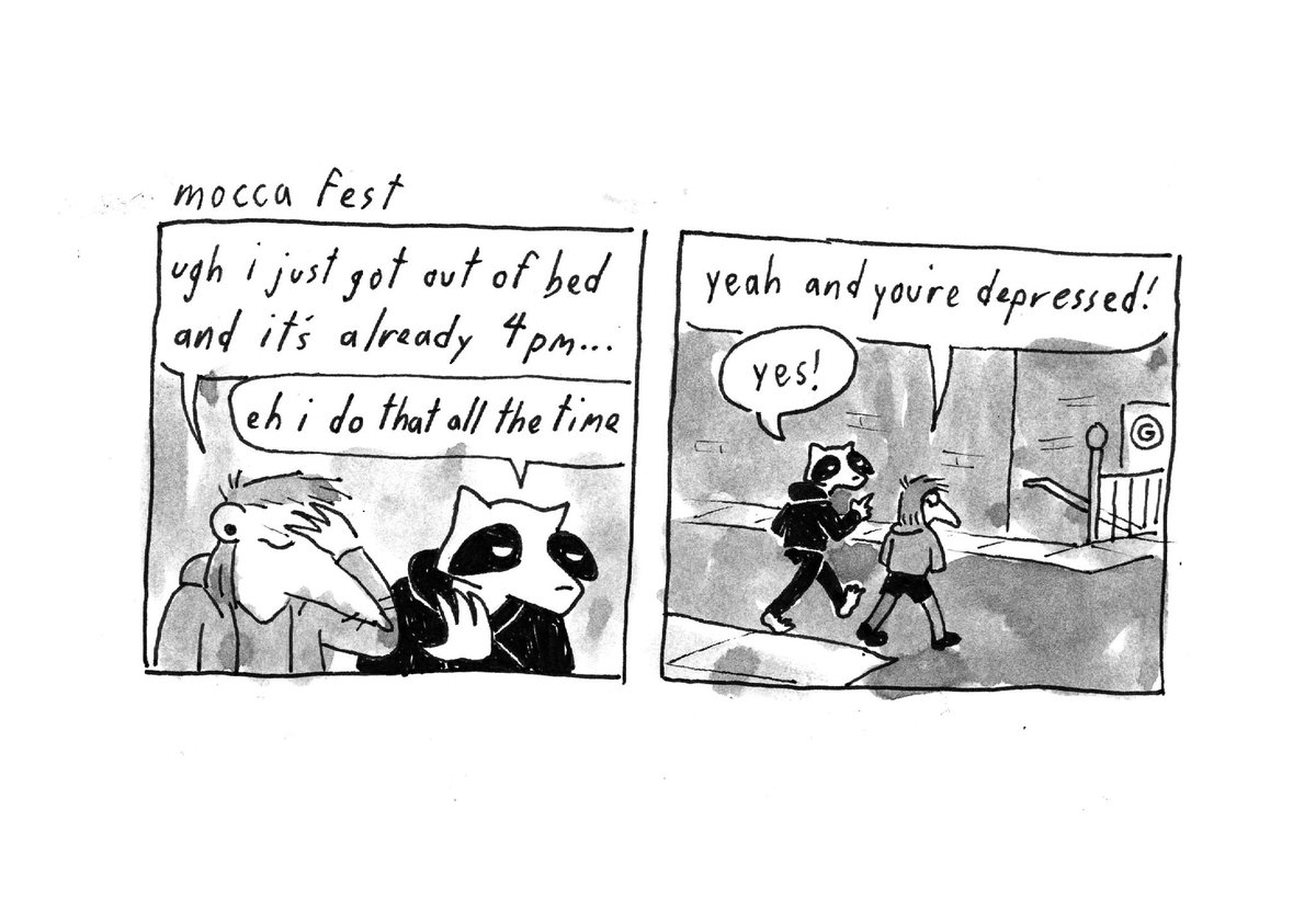 「drew a bunch of lil 2-panel guys from mocca fest this weeken」alex ...