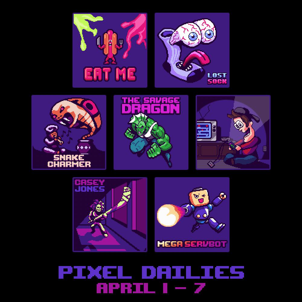 Nick C. | Moby Pixel on Twitter: "Here are all my #pixel_dallies from last week. It feels good ...