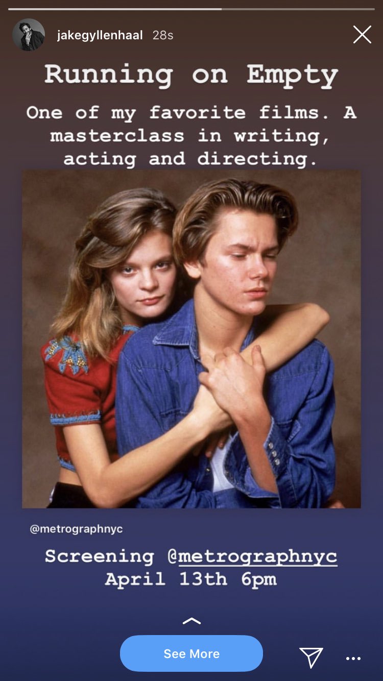 Running On Empty Movie Poster