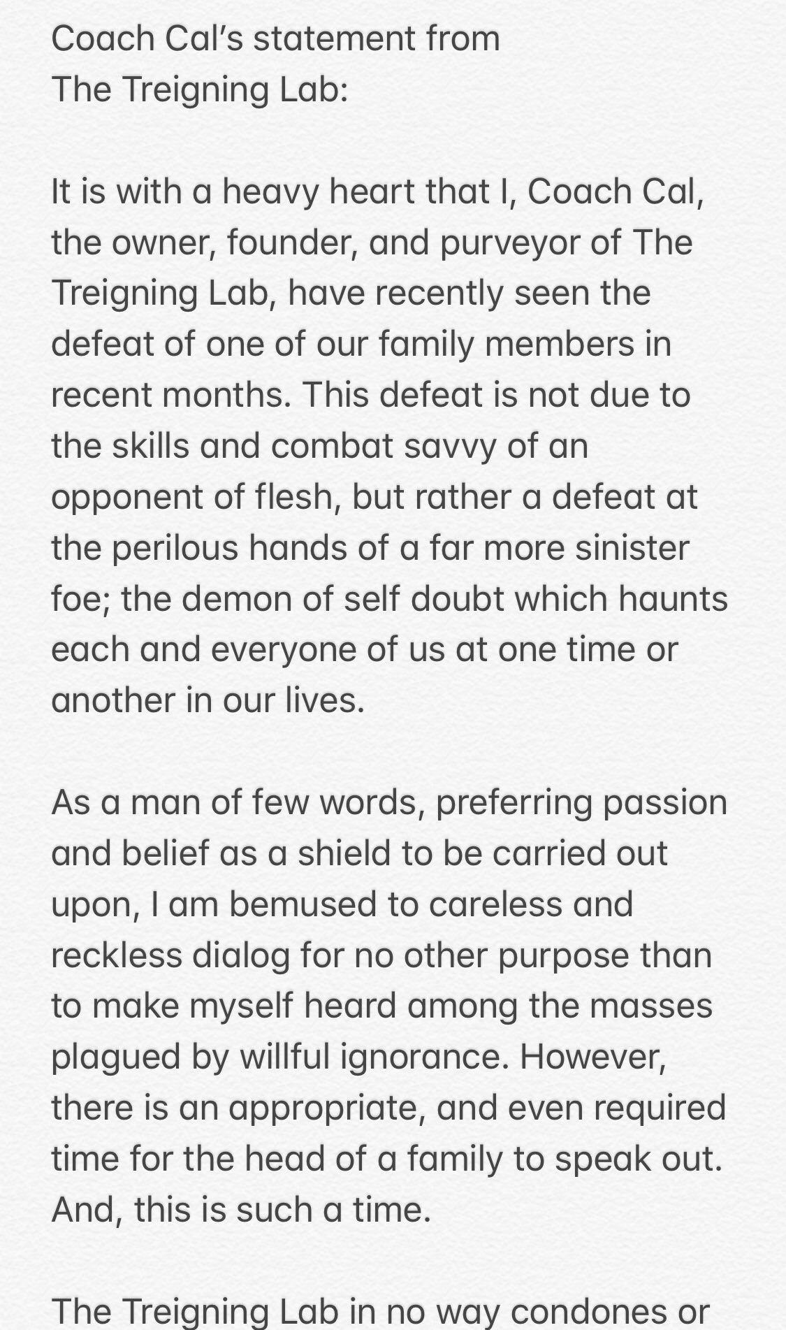 Juan Archuleta on Twitter: "Thank you for your continued support in @treigning_lab we will ...