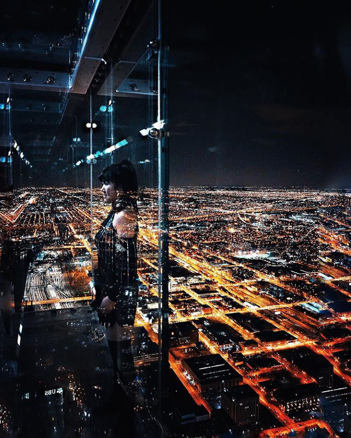 Sears Tower Skydeck At Night Skydeck Chicago We Had Some Special