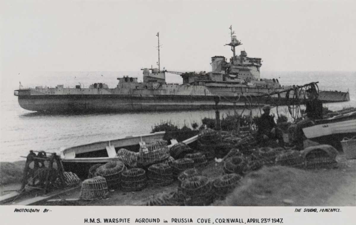 [1200 x 759] 73 years and a few days ago, HMS Warspite spent the last ...