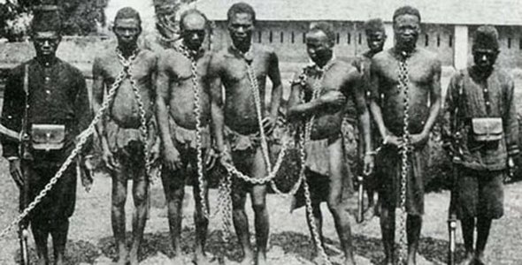 African Slaves In Chains