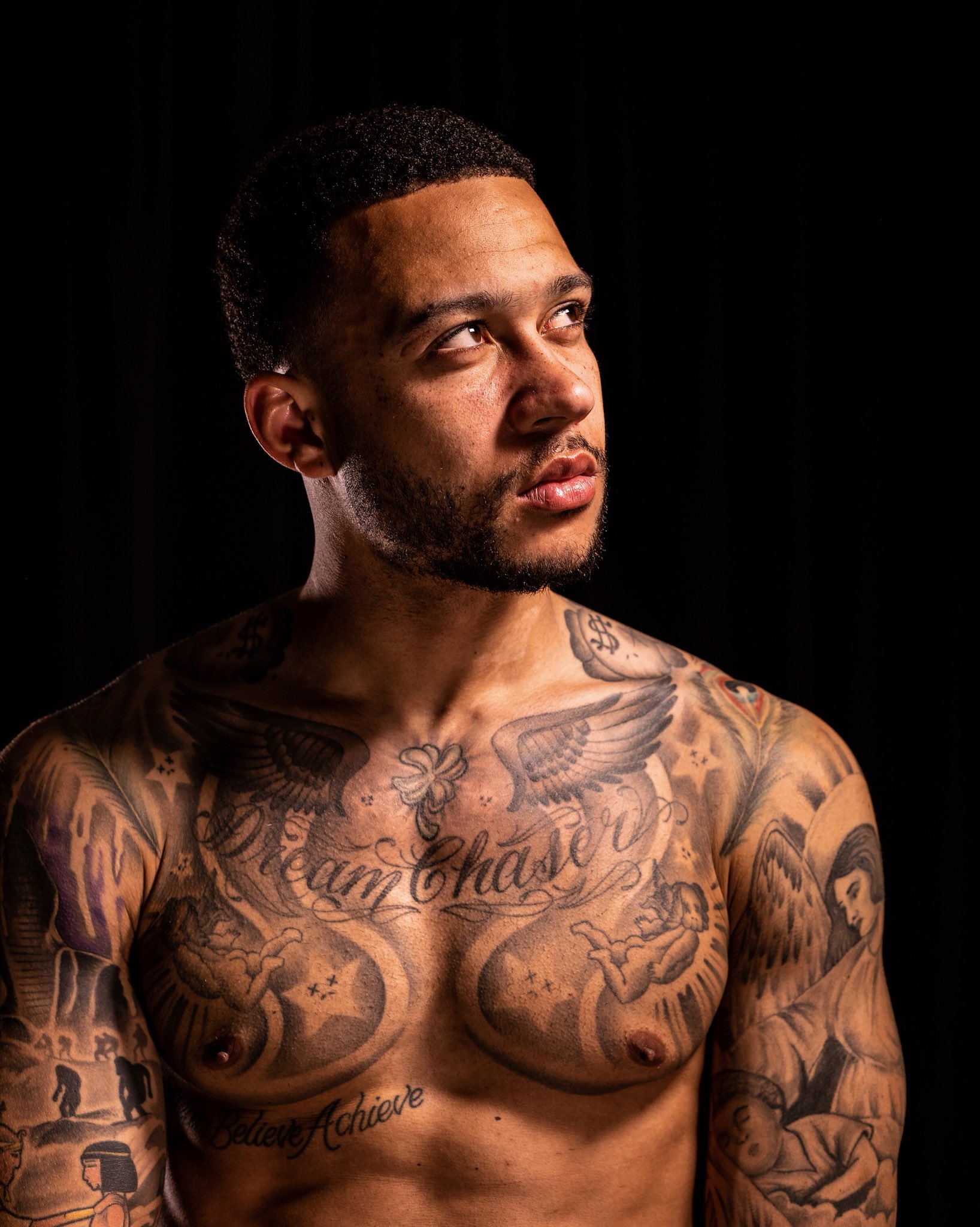 Dream Chaser Chest Tattoo