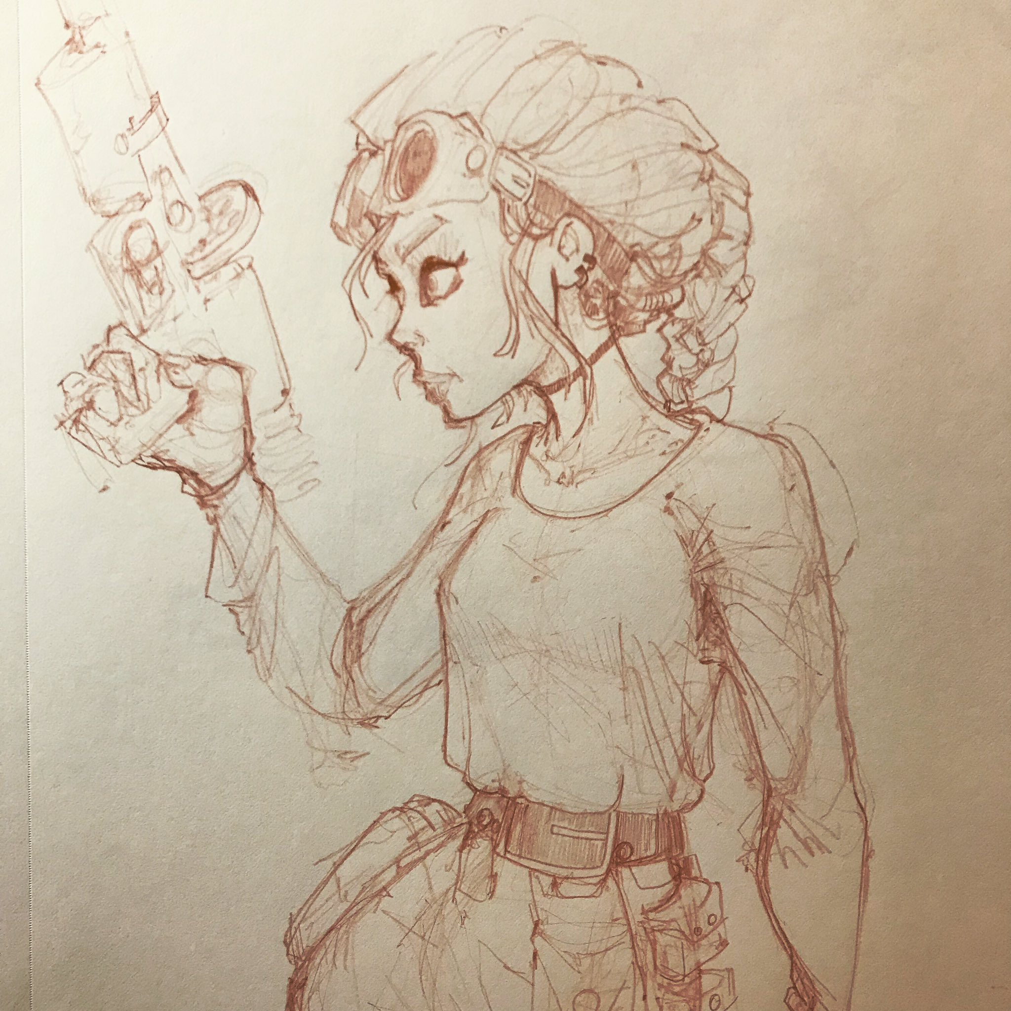 Steampunk Goggles Drawing