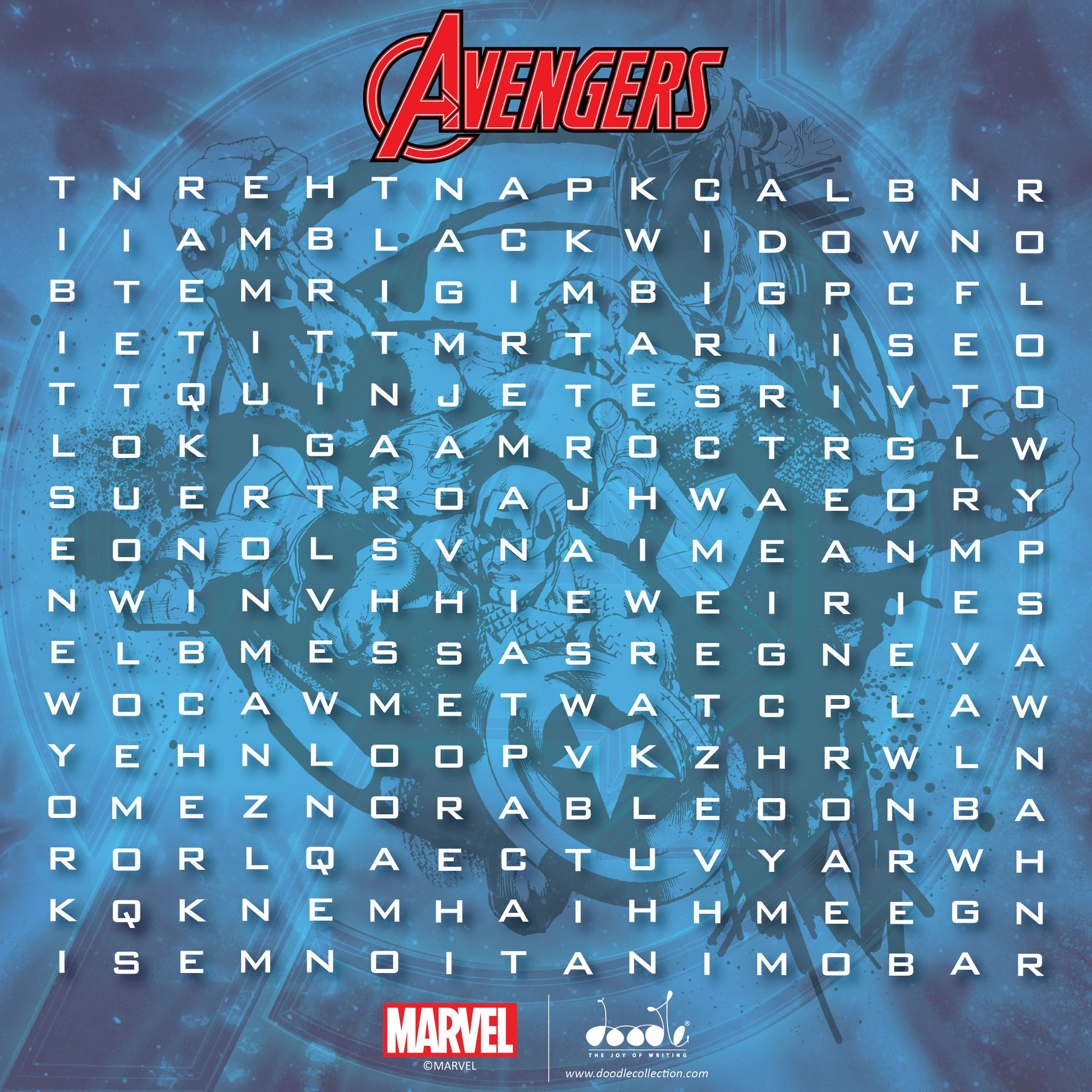 Avengers Word Search Puzzles The Avengers Word Search – Free