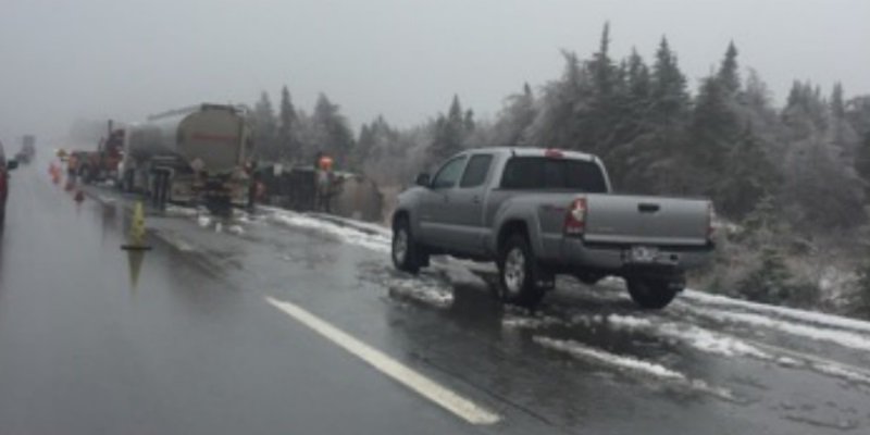 VOCM News on Twitter: "Traffic is slowed near Bellevue at this hour due to a crash. Photos from ...