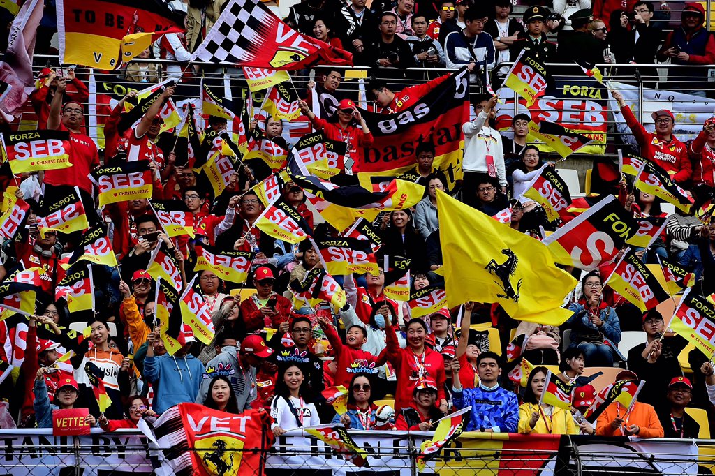 Watch: amazing support by the Ferrari fans in Shanghai | 2019 Chinese ...