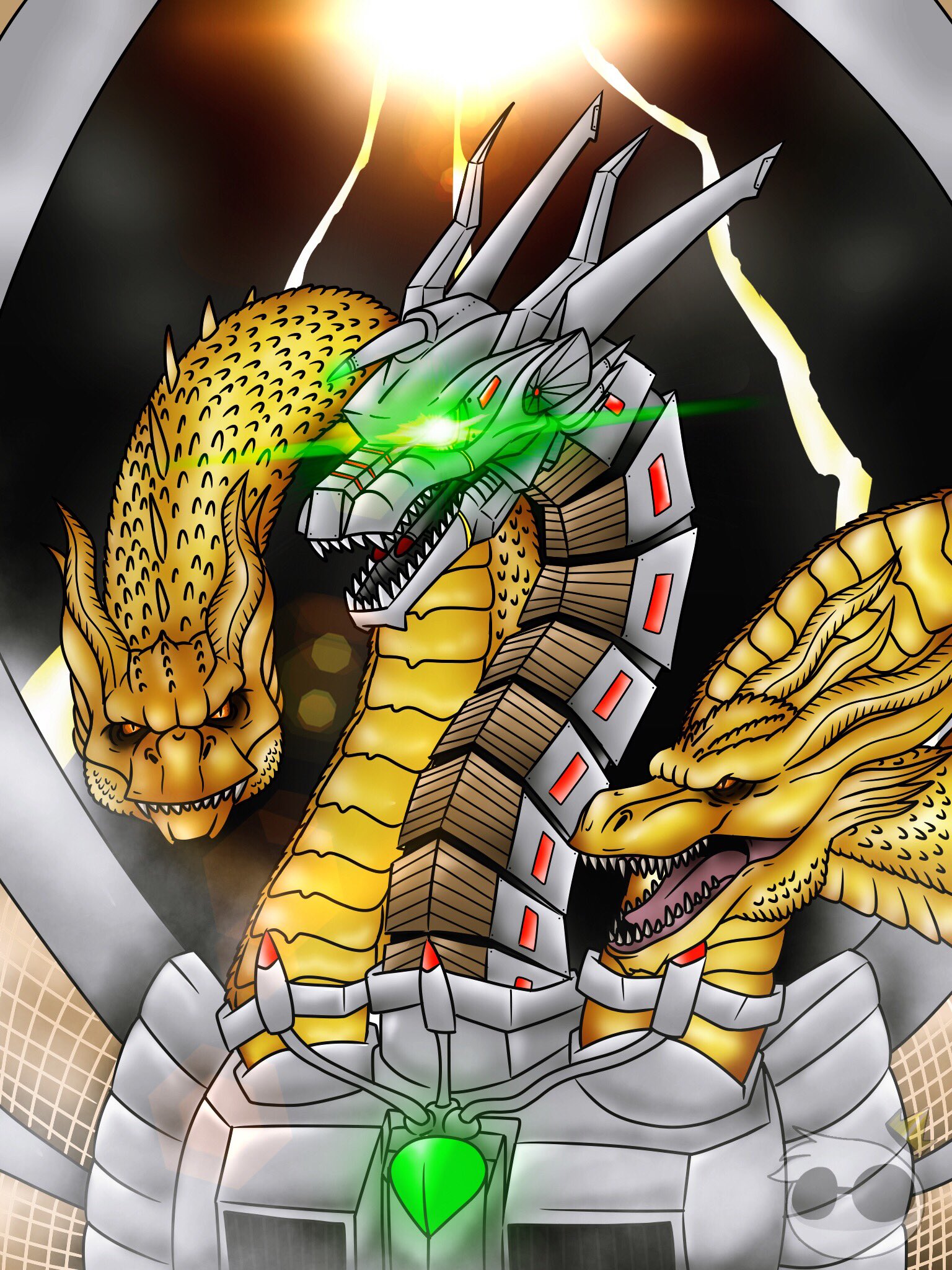 King Ghidorah Vs Mecha King Ghidorah